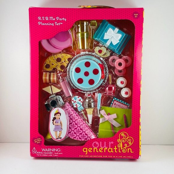 Our Generation | Toys | Our Generation Birthday Party Accessory Set For ...